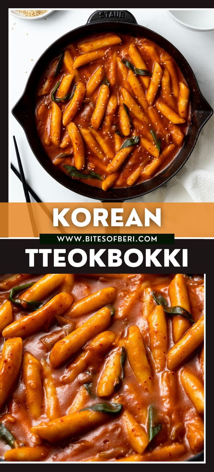 Tteokbokki (Spicy Korean Rice Cakes) - Bites of Beri