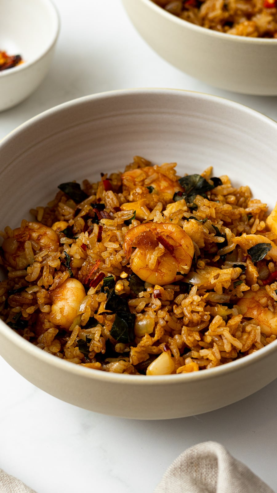 Thai Basil Fried Rice - Bites of Beri