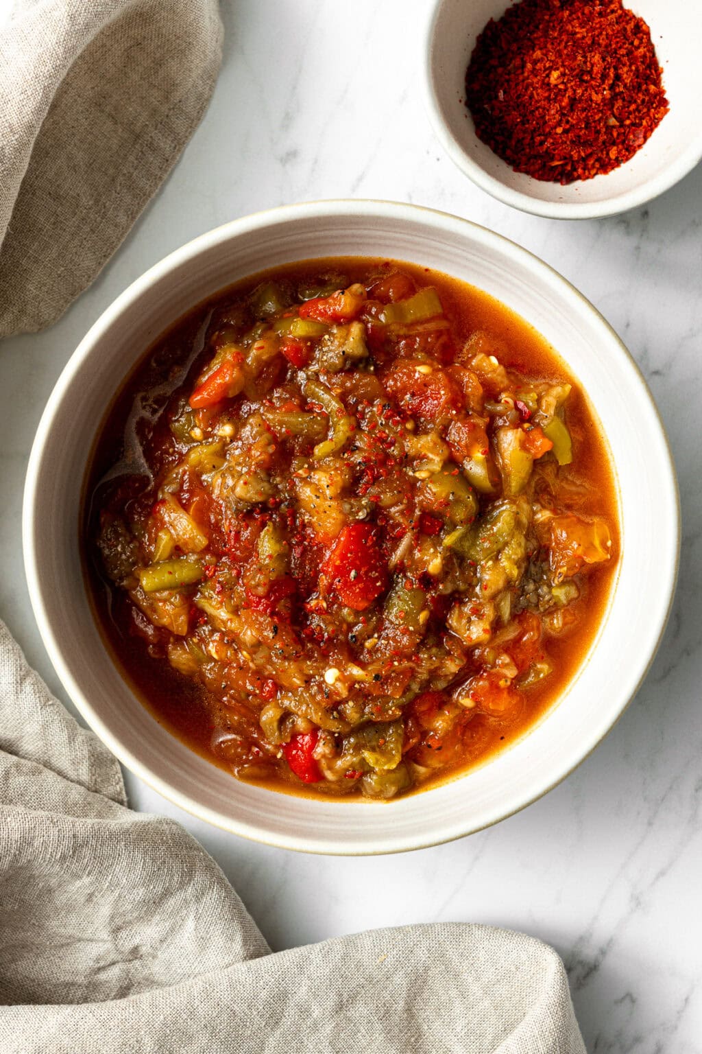Patlican Salatasi (Turkish Eggplant Salad) - Bites of Beri